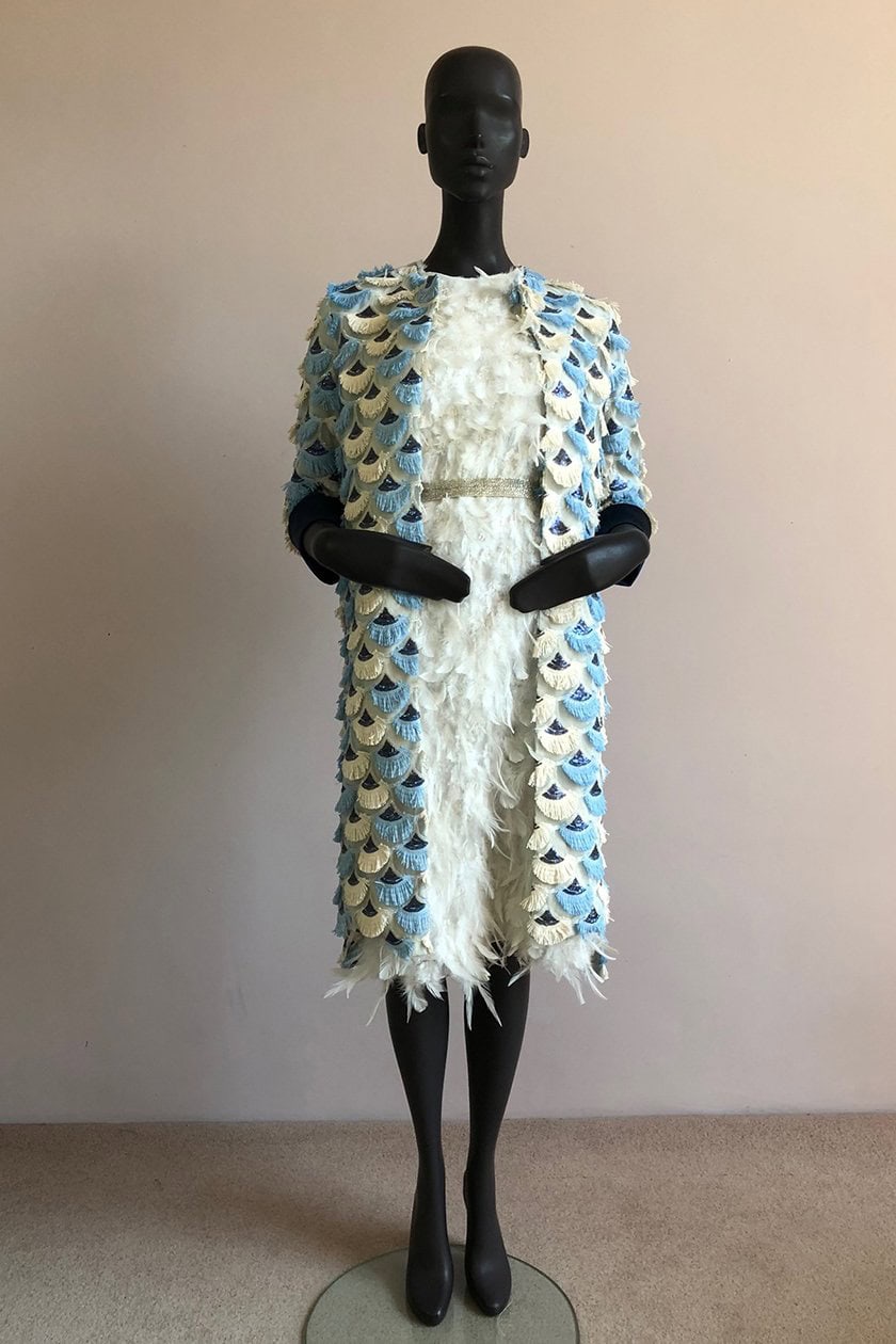 CUBE COAT OVER NEW 30'S SHIFT DRESS - KLuK CGDT